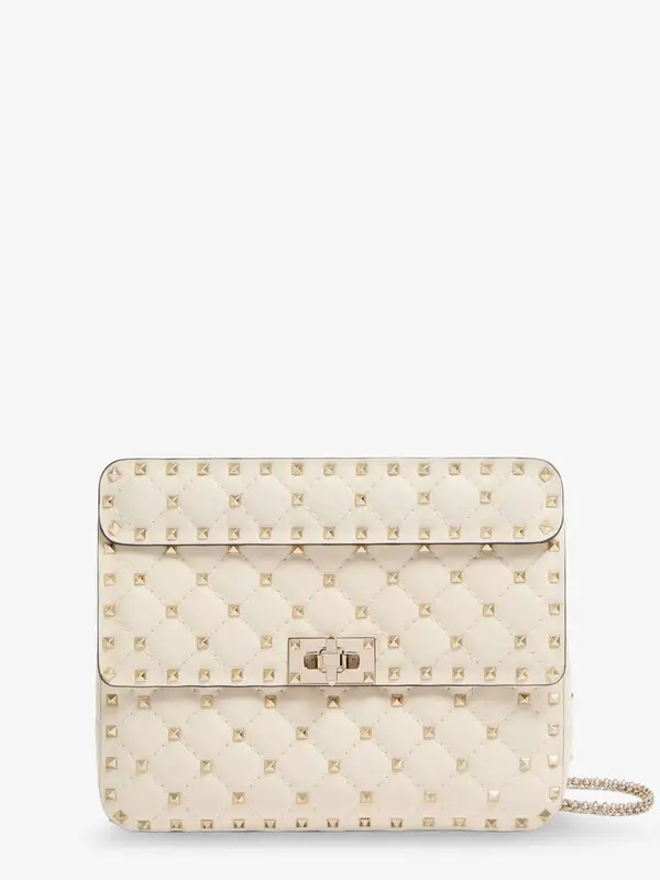 Valentino Garavani Rockstud Spike Leather Crossbody Bag With Iconic All-over Studs - Multicolor