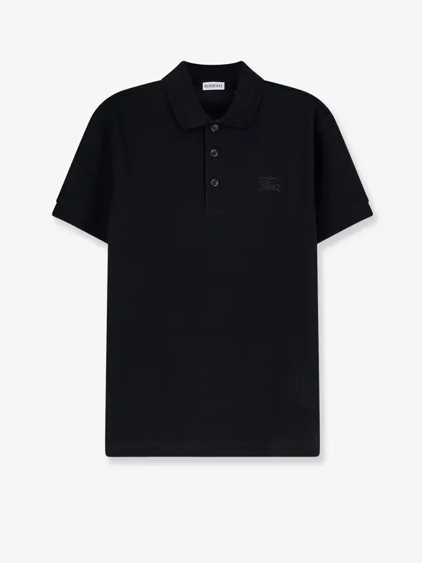 Burberry Cotton Polo Shirt - Black