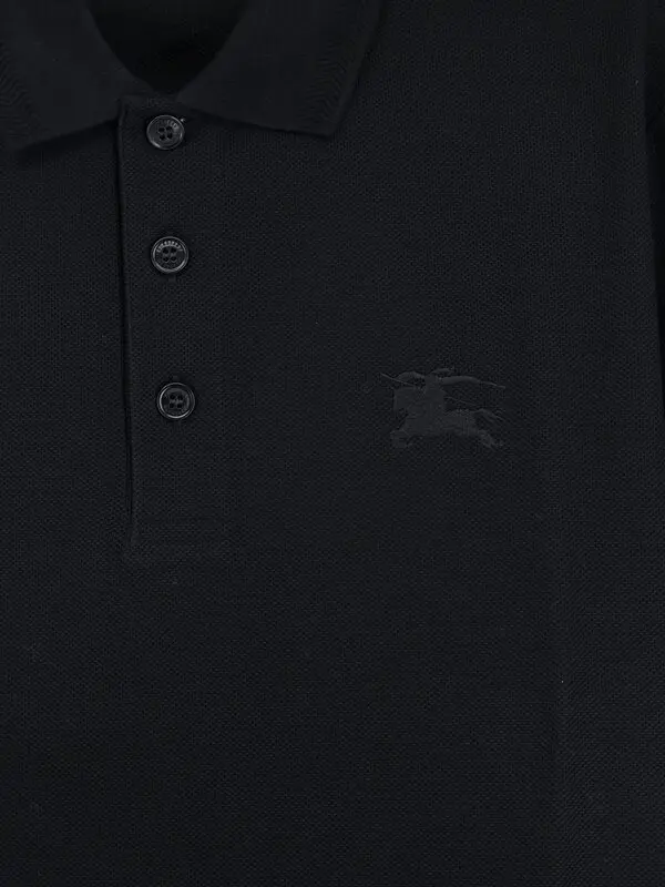 Burberry Cotton Polo Shirt - Black