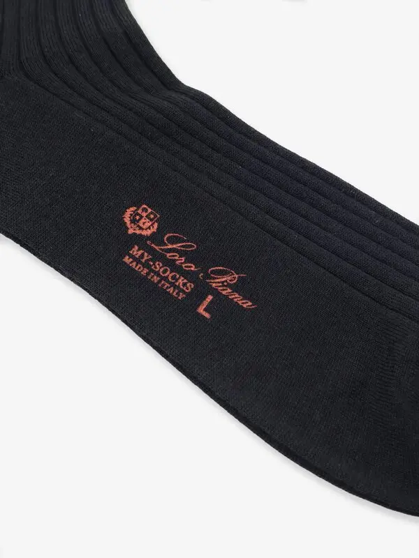 Loro Piana Ribbed Wool, Cashmere And Silk Socks