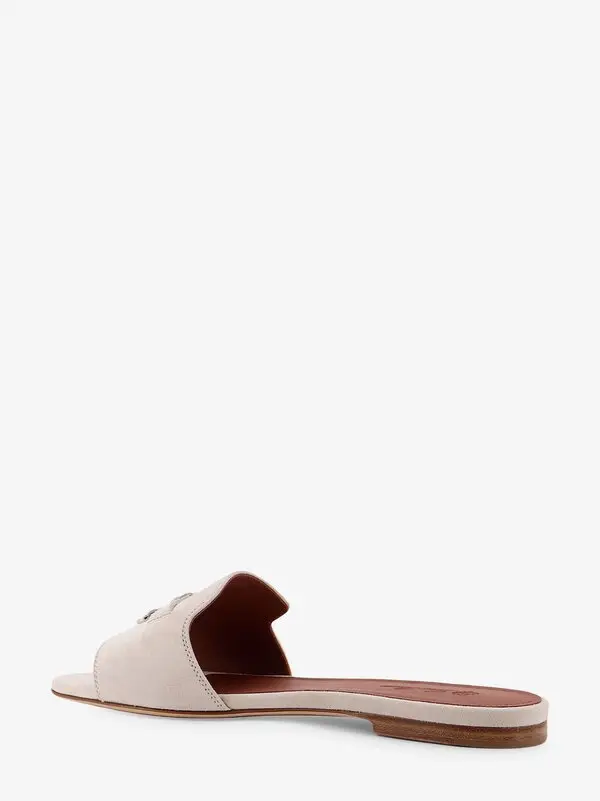 Loro Piana Flat Suede Sandals With Iconic Charms - Multicolor