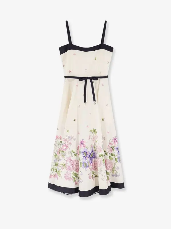 Dior Printed Silk Dress - Multicolor