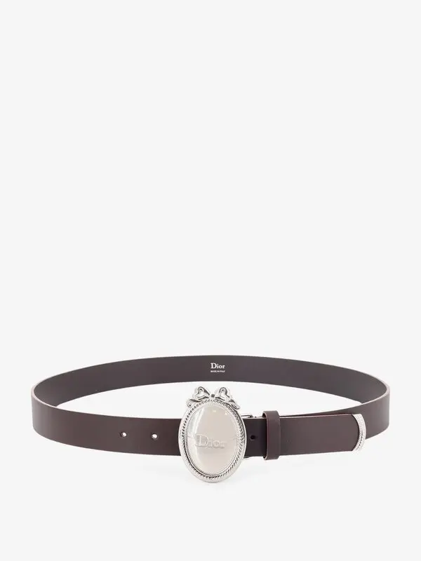Dior Medaillon Leather Belt - Multicolor