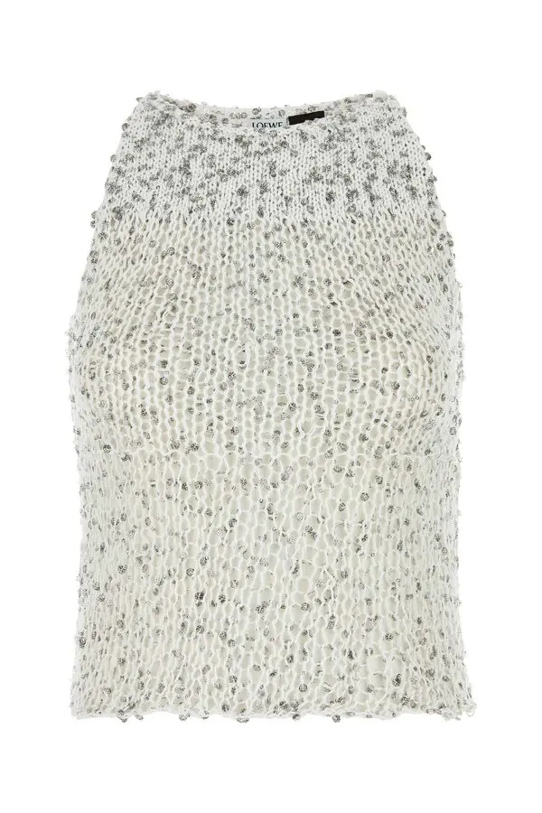 Loewe Embellished Cotton Blend Top - Multicolor