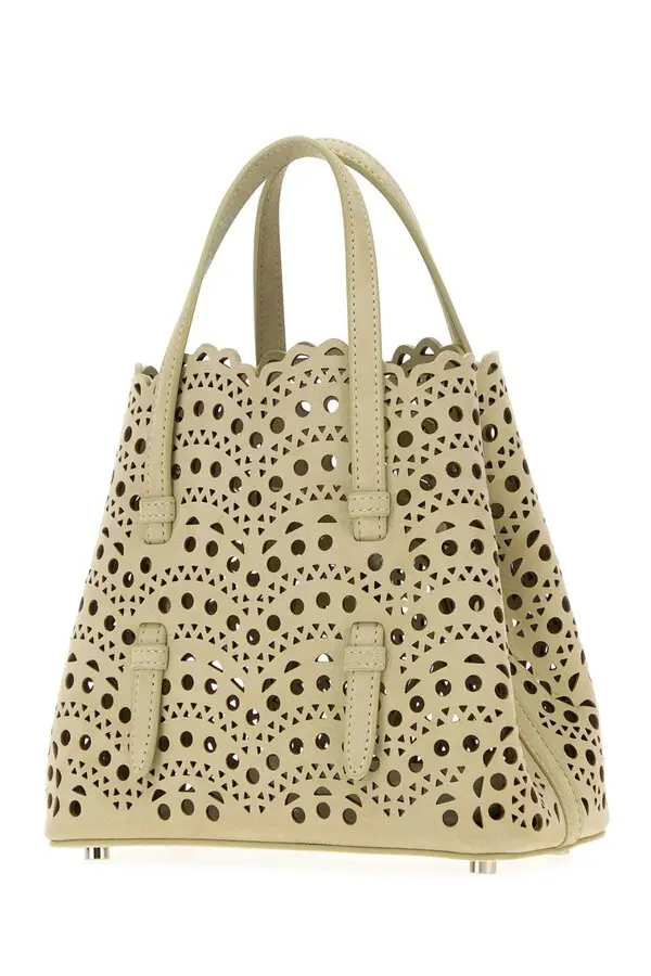 Alaïa Sage Nubuck Mina 20 Handbag - Green