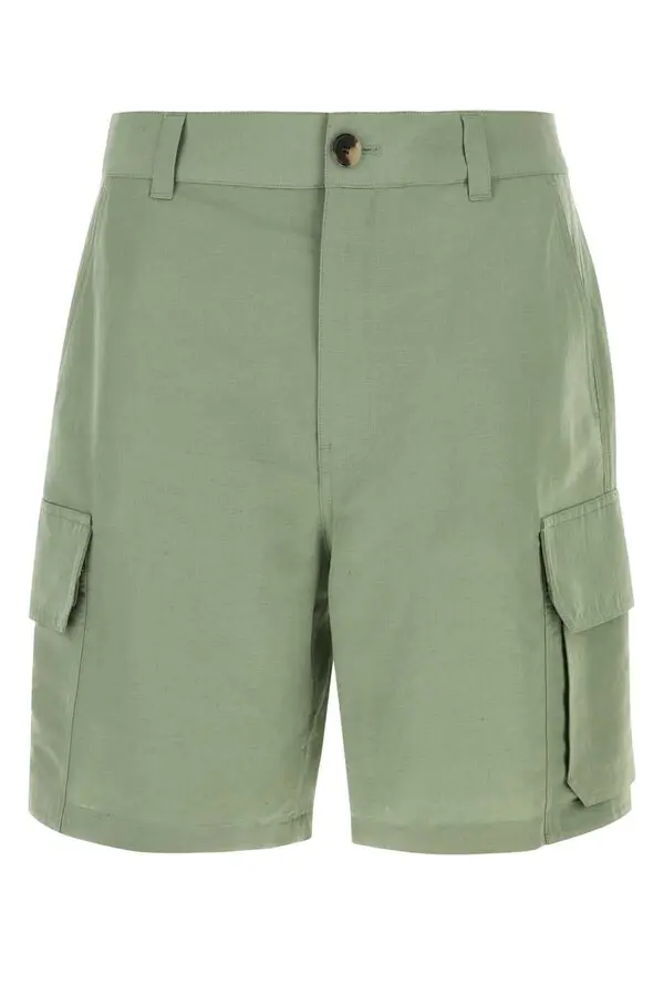 Loewe Sage Canvas Bermuda Shorts