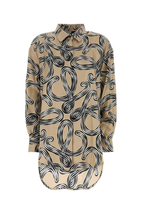 Loewe Printed Silk Shirt - White