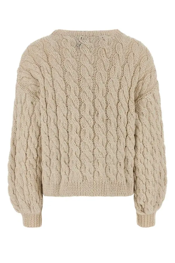 Loewe Sand Cotton Blend Oversize Sweater