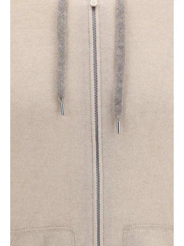 Brunello Cucinelli Cashmere Zip Up Hoodie