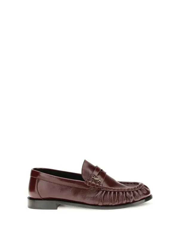 Saint Laurent Le Loafer Polished Leather Loafers - Multicolor