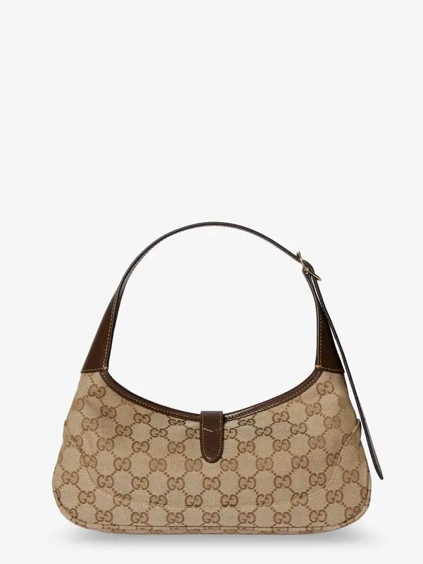 Gucci Jackie Slim Gg Fabric And Leather Shoulder Bag - Multicolor