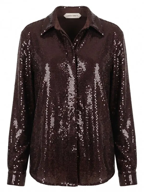 Alberta Ferretti Sequined Shirt - Multicolor