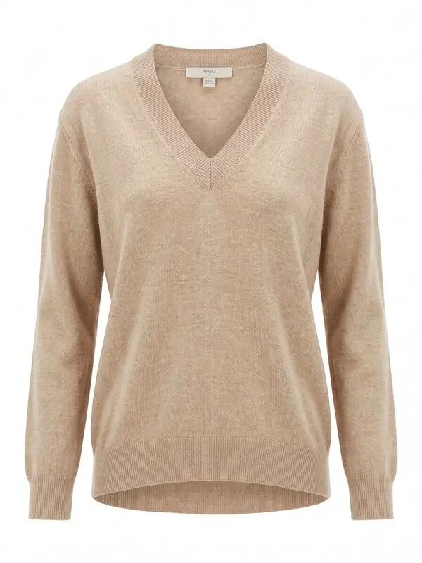 Malo V-neck Cashmere Sweater - Multicolor