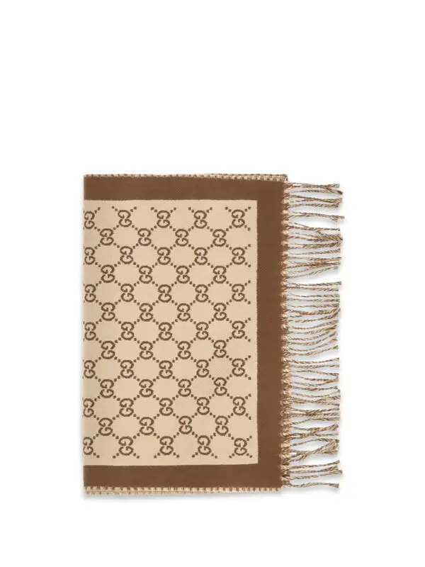 Gucci Gg All-over Wool Scarf