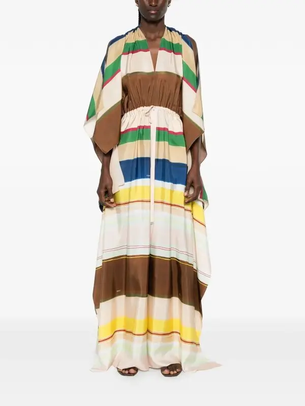 Fendi Habutai Stripe Jumpsuit - Multicolor