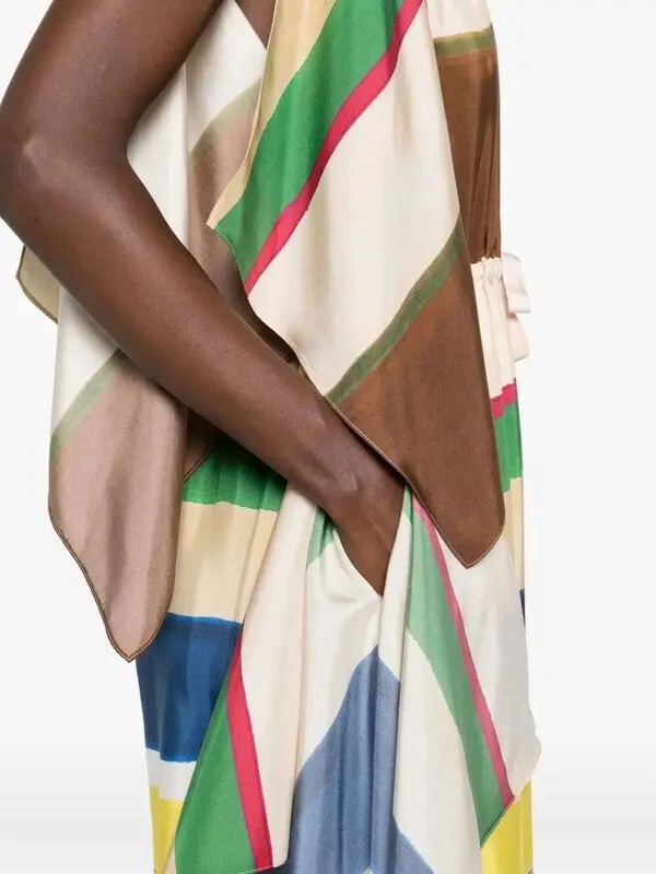 Fendi Habutai Stripe Jumpsuit - Multicolor