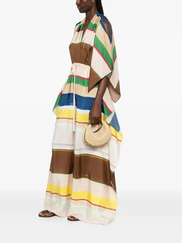 Fendi Habutai Stripe Jumpsuit - Multicolor