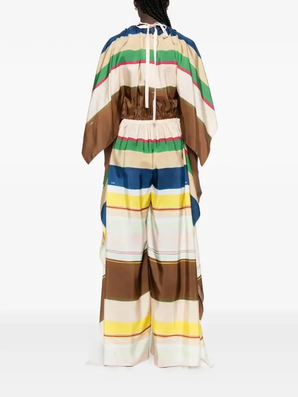 Fendi Habutai Stripe Jumpsuit - Multicolor