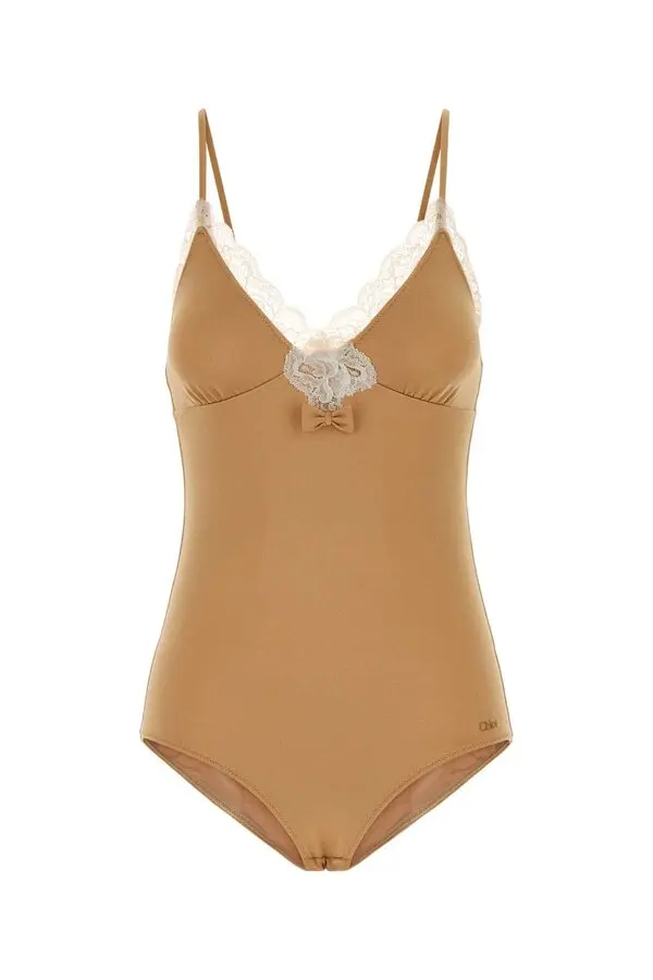 Chloé Skin Stretch Nylon Bodysuit - Pink