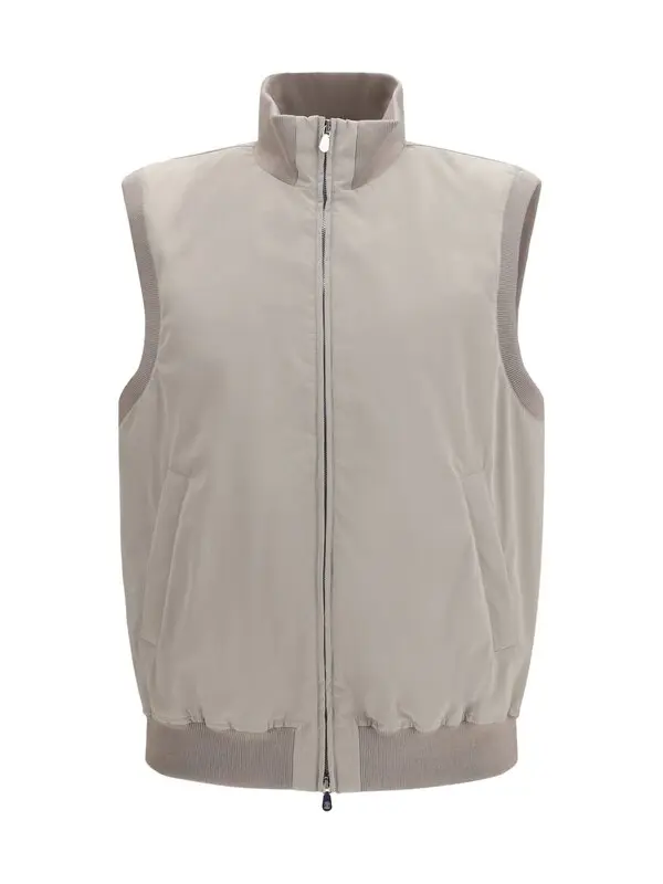 Brunello Cucinelli Sleeveless Vest Jacket - Gray