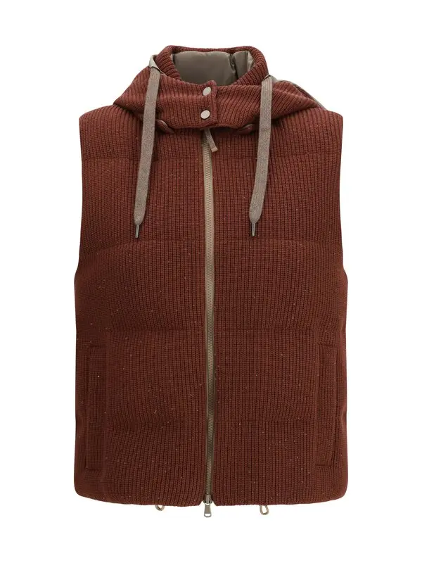 Brunello Cucinelli Hooded Down Vest