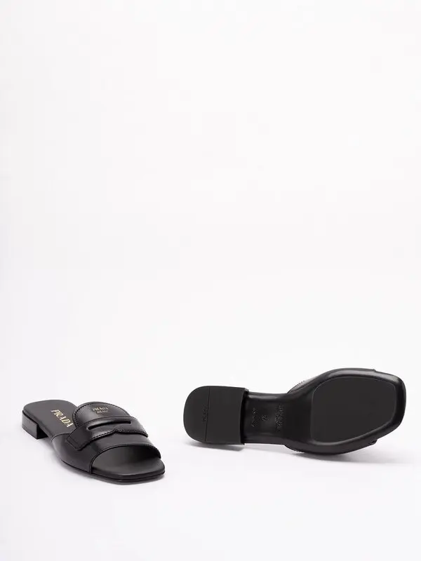 Prada Leather Slides