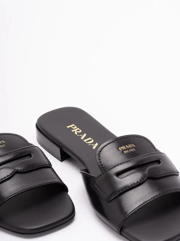 Prada Leather Slides