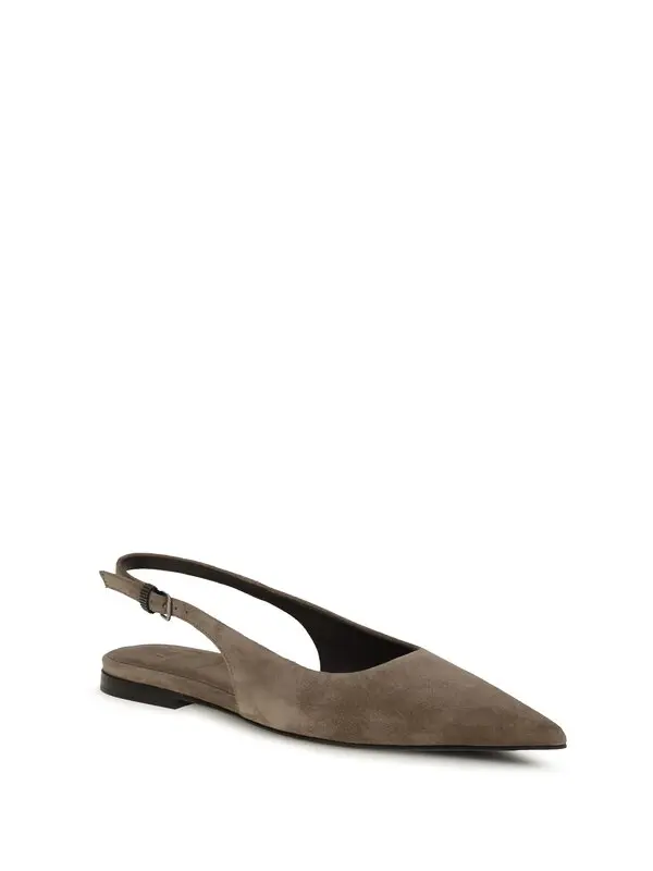 Brunello Cucinelli Suede Ballerinas