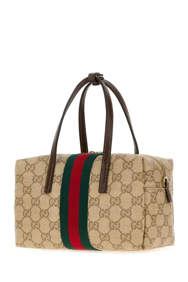 Gucci Printed Canvas Boston Handbag - Multicolor
