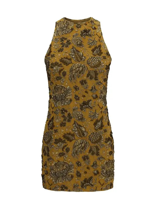 Saint Laurent Back-cross Mini Dress