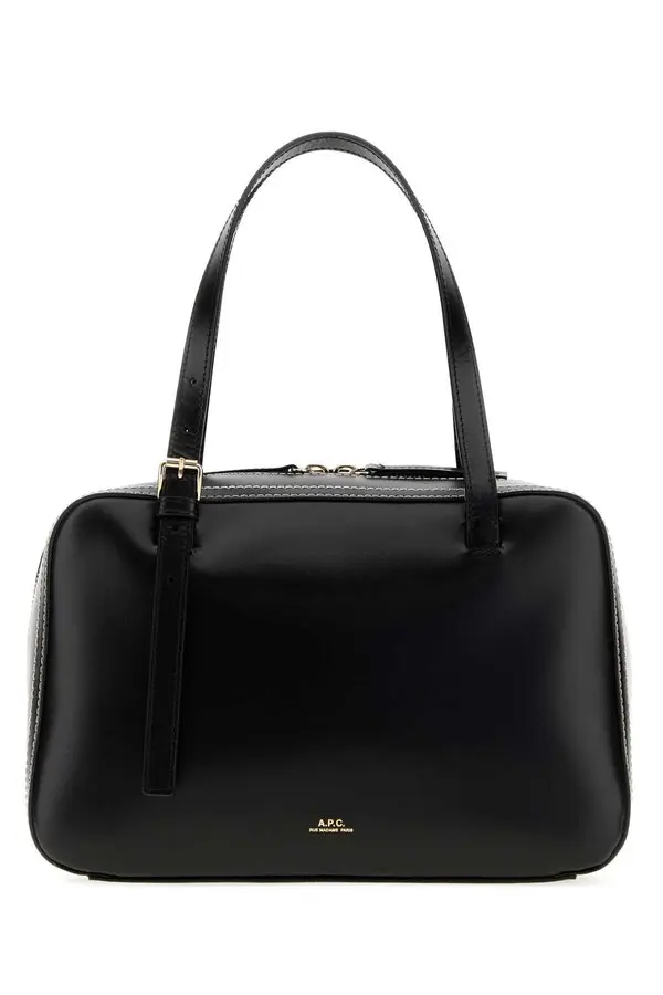 A.p.c. Leather Virginie Handbag - Black