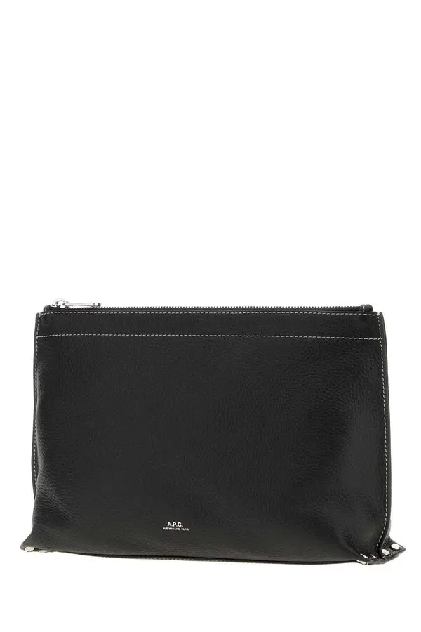 A.p.c. Leather Pouch - Black