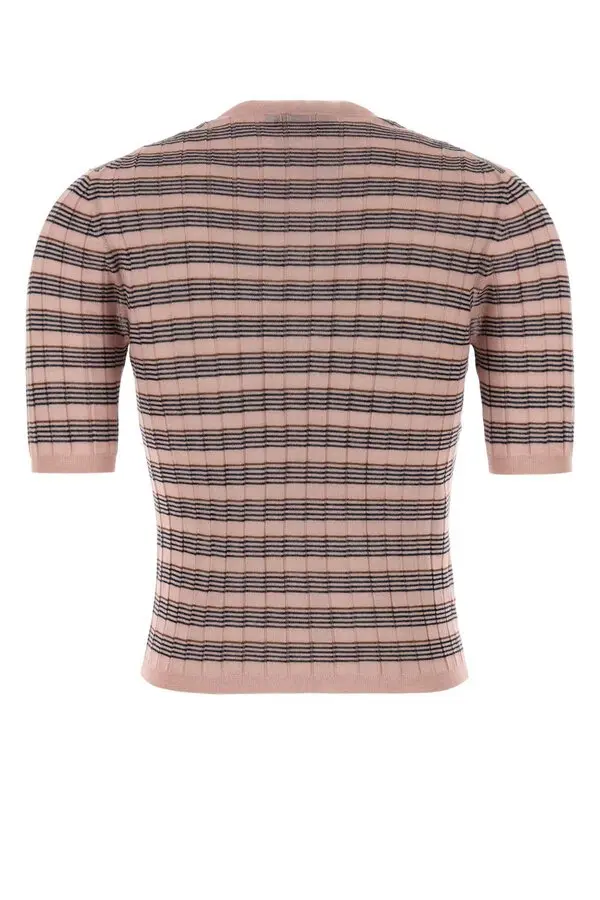 Prada Embroidered Knit T-shirt