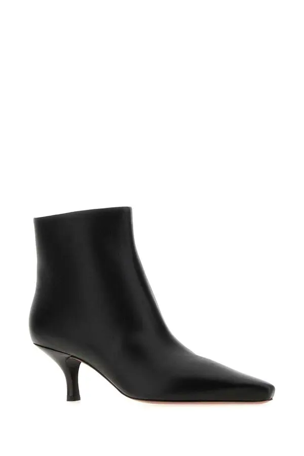 Paris Texas Leather Rose Ankle Boots