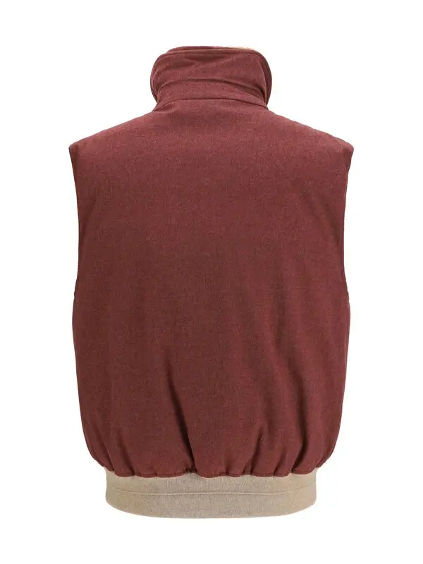 Brunello Cucinelli Wool Padded Vest - Multicolor