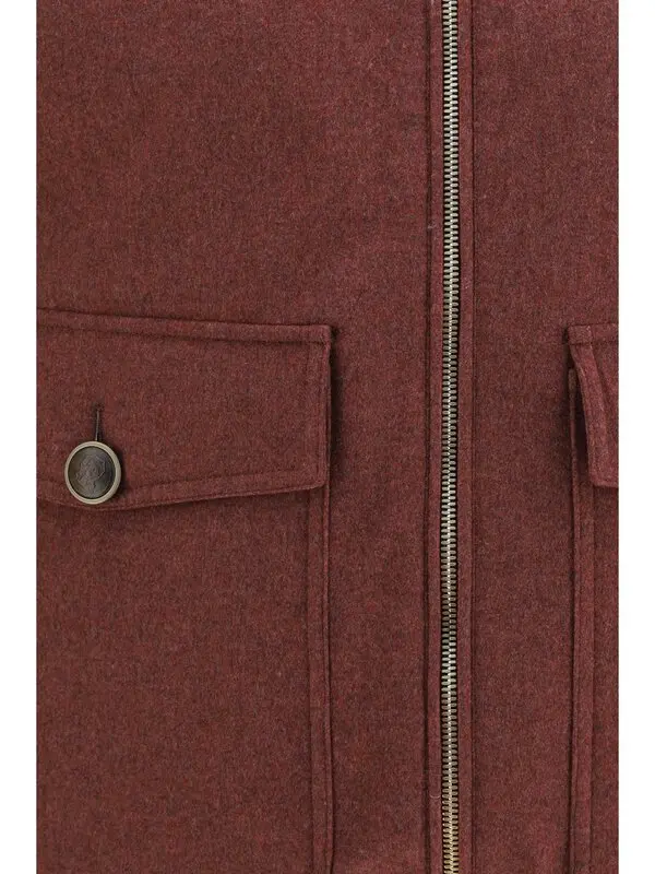 Brunello Cucinelli Wool Padded Vest - Multicolor