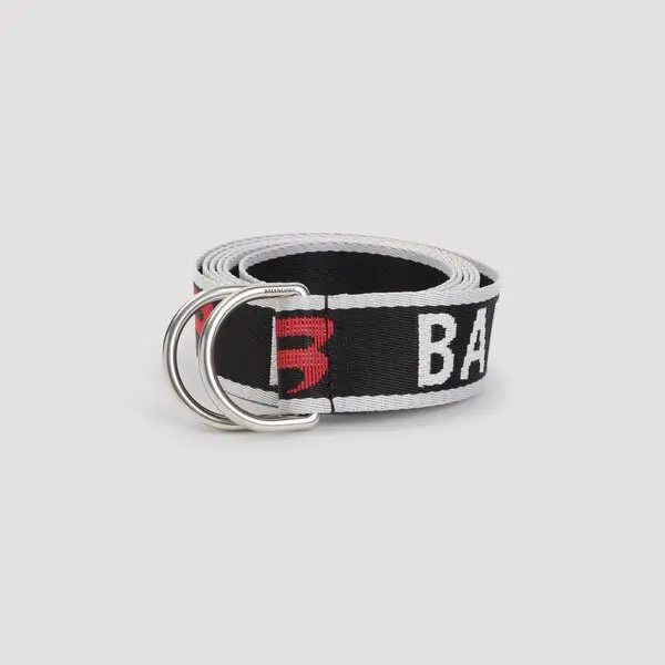 Balenciaga Wide Logo Ring Belt - Gray