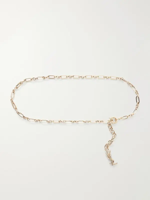 Saint Laurent Tone Belt - Gold