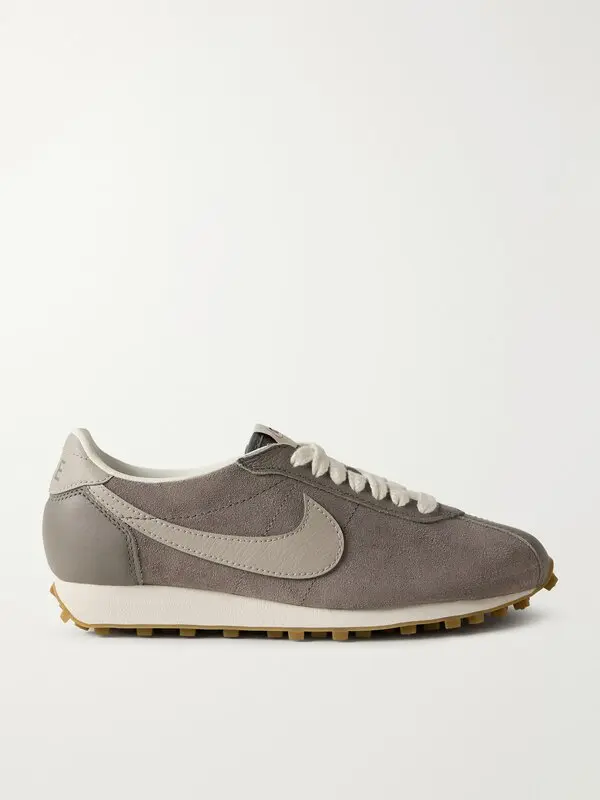 Nike Ld-1000 Leather-trimmed Suede Sneakers - Gray