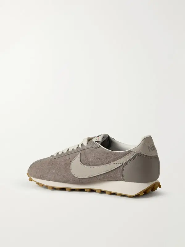 Nike Ld-1000 Leather-trimmed Suede Sneakers - Gray