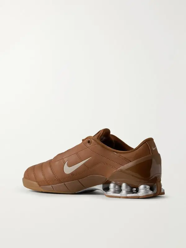 Nike T90 Shox Magia Qs Leather Sneakers - Brown