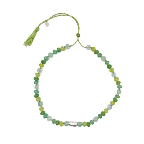 Après Youth Spud Beaded Friendship Necklace - Green