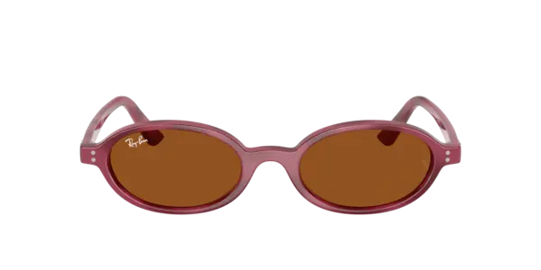 Ray-ban Khal Bio-based Oval Sunglasses - Dark Brown