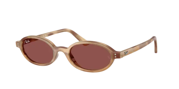 Ray-ban Khal Bio-based Oval Sunglasses - Dark Violet