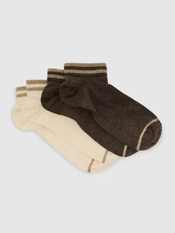 REISS Cara 2-pack Cotton-blend Trainer Socks