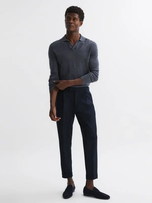 REISS Bray Suede Slip-on Loafers