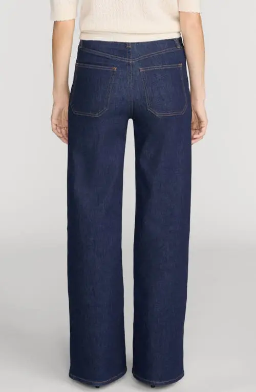 FRAME Le Pixie Slim Palazzo Pintuck Petite Wide Leg Jeans