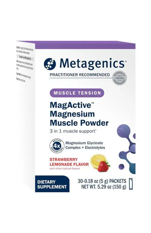 METAGENICS Wellness Essentials Highly Absorbable Magnesium Muscle Powder 30 Count - None