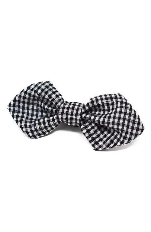 MODERNBEAST Classic Patterned Bow Tie - Black Gingham