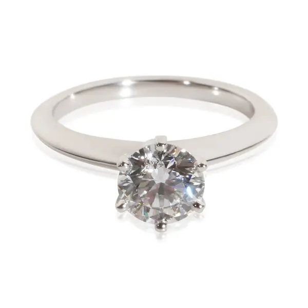 Tiffany & Co. 1.15 Ct Round Brilliant Diamond Solitaire Engagement Ring - Platinum